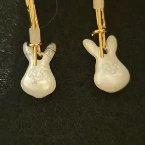 Betsey Johnson | Jewelry | New Cute Betsy Johnson Bunnyrabbit Crystal ...
